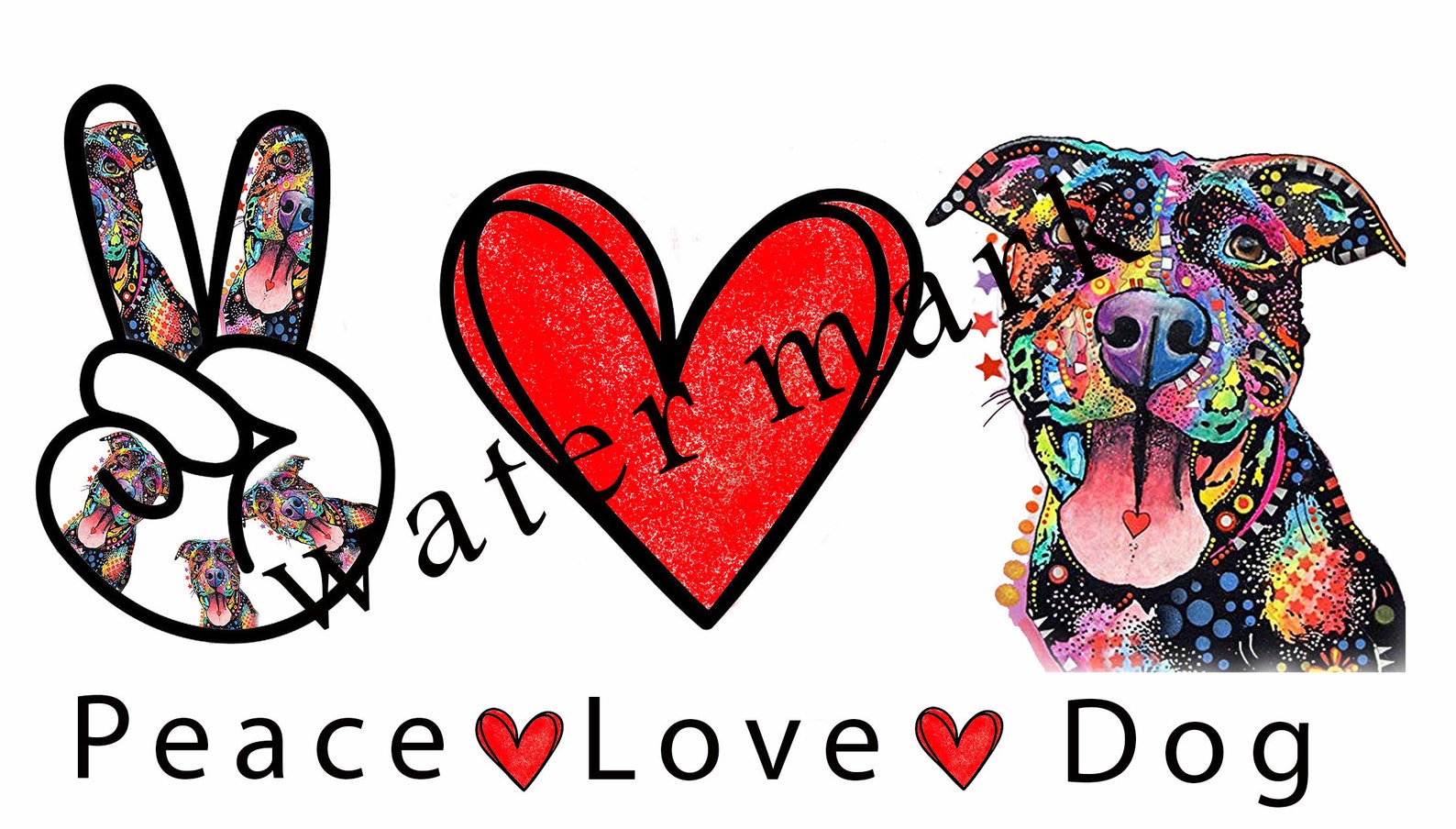 Peace Love Dog Png Digital Download - Etsy