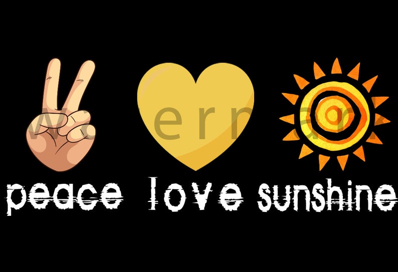 Peace Love Sunshine Png Digital Download - Etsy