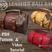 Bali Bag Leather Pattern: Leather Barrel Bag, DIY Bali Bag, Easy ...