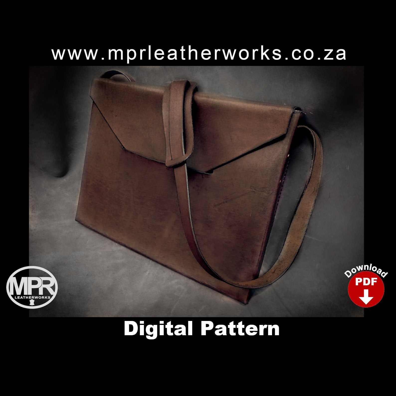 Laptop Bag Pattern: Minimalistic Leather Laptop Bag PDF - Etsy