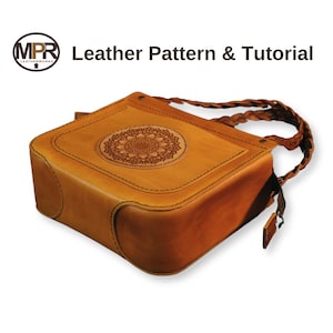 Mandala Tote Bag: PDF Pattern + Video Tutorial for Leather Tote Bag ...