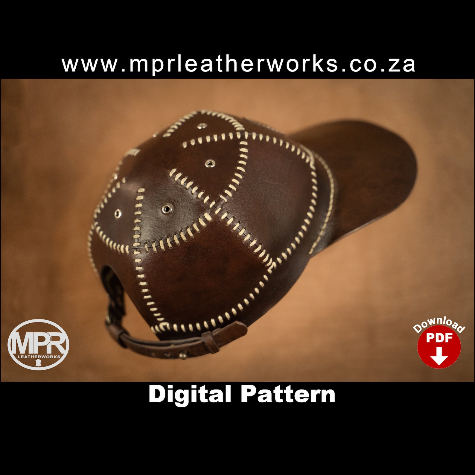 Baseball Cap: Leather Pattern Easy Diy | Etsy