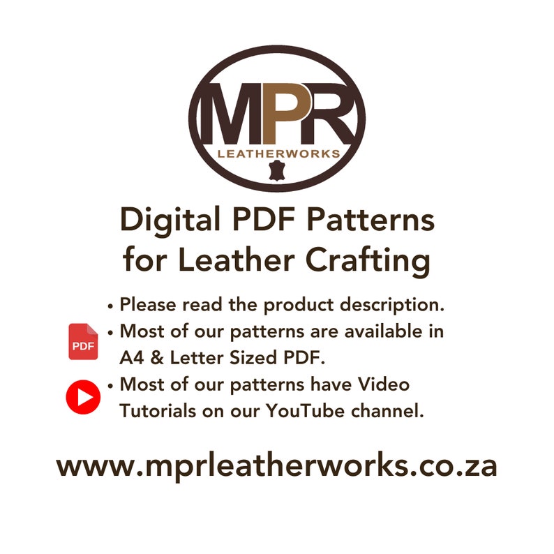 Leather Dust Pan PDF Pattern and Video Tutorial: Very Easy Leather ...