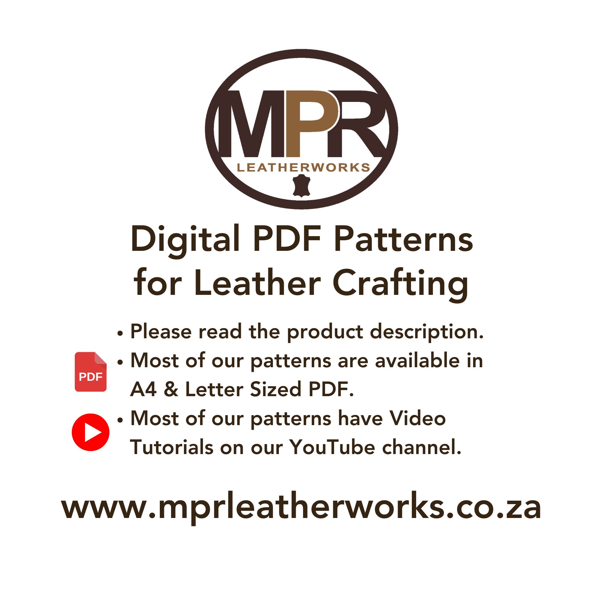 Leather Dust Pan PDF Pattern and Video Tutorial: Very Easy Leather ...