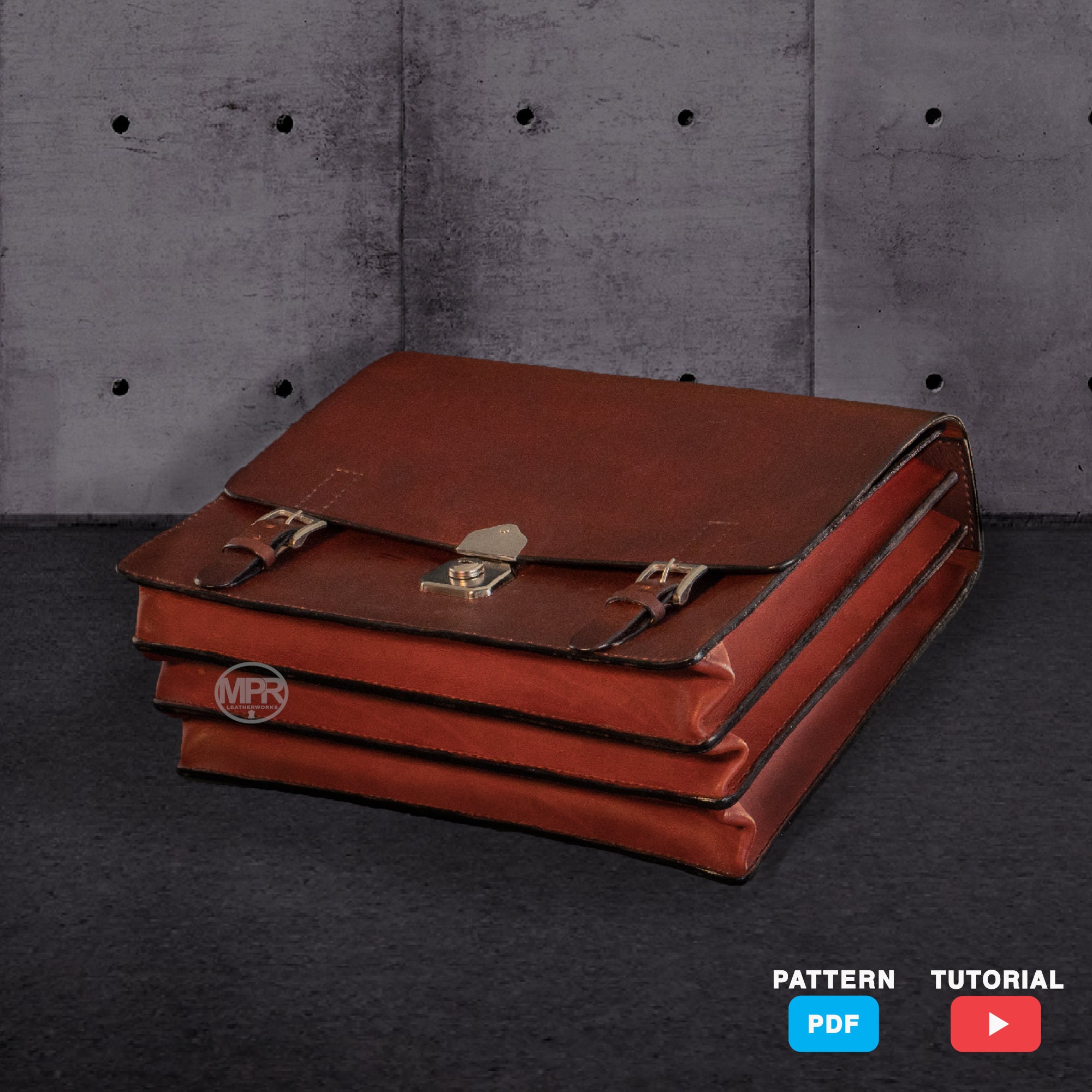 Leather Briefcase: Multi-purpose Briefcase Laptop Bag Digital - Etsy