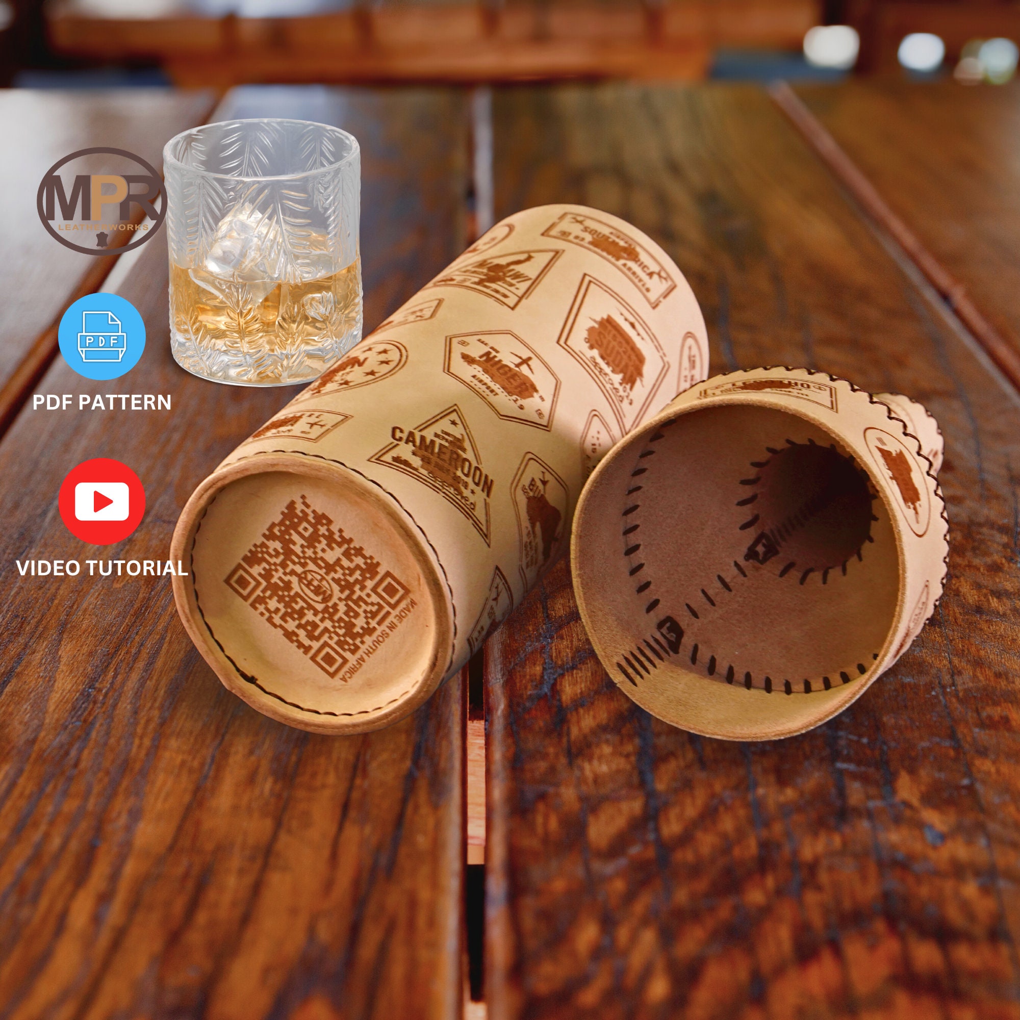 Grand Bottle Cover V2.0: PDF Pattern for Leather Hard Liquor - Etsy