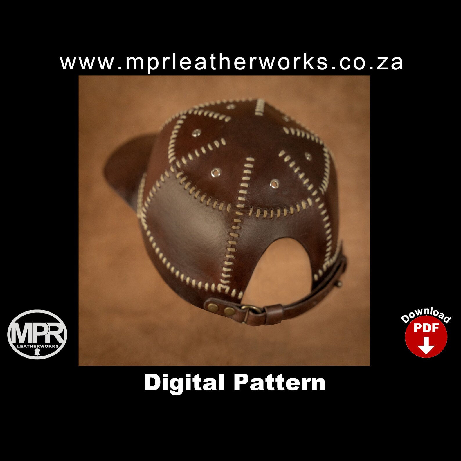 Baseball Cap: Leather Pattern Easy Diy | Etsy