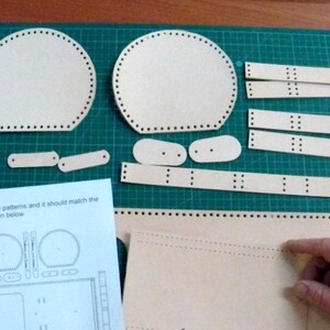 Bali Bag Leather Pattern: Leather Barrel Bag, DIY Bali Bag, Easy ...