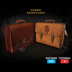 Leather Briefcase - Etsy