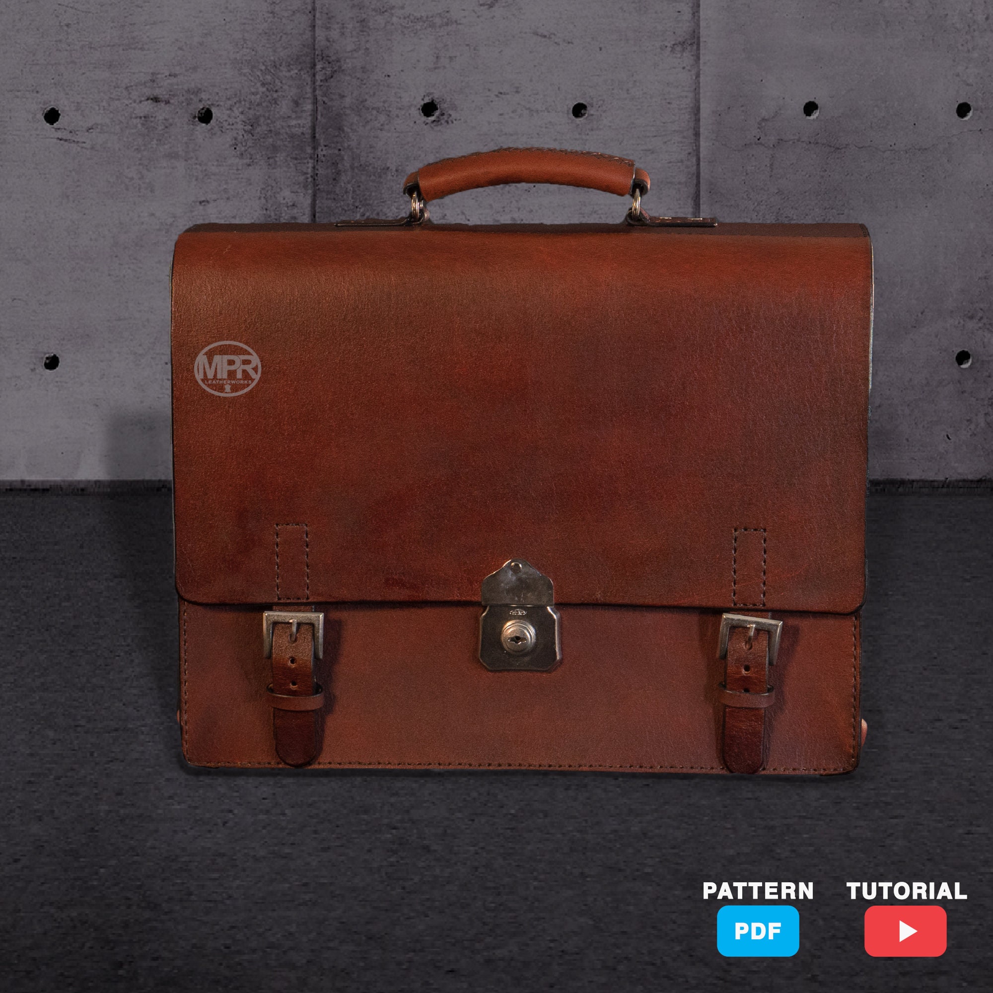 Leather Briefcase: Multi-purpose Briefcase Laptop Bag Digital PDF ...