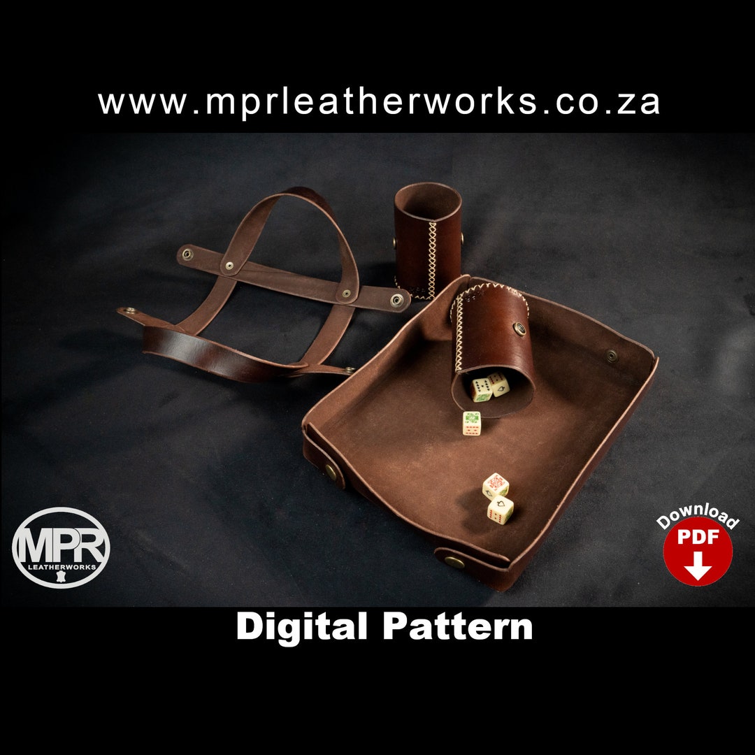 Dice Combo 3-in-1: Leather Pattern Dice Game Leather Gift Easy Pattern ...