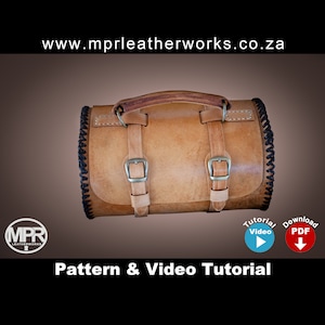 Bali Bag Leather Pattern: Leather Barrel Bag, DIY Bali Bag, Easy ...