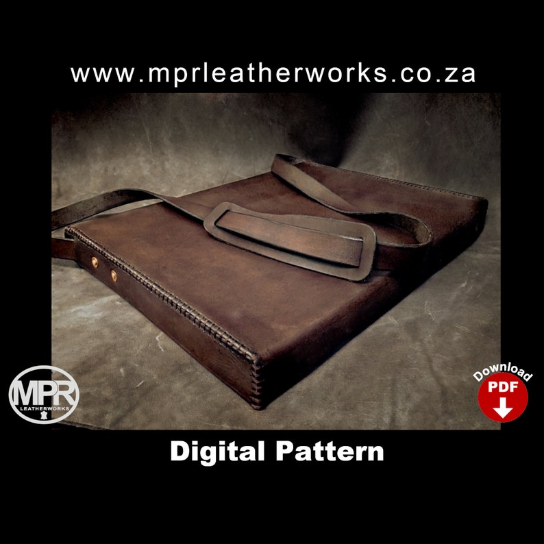 Laptop Bag Pattern: Minimalistic Leather Laptop Bag PDF - Etsy