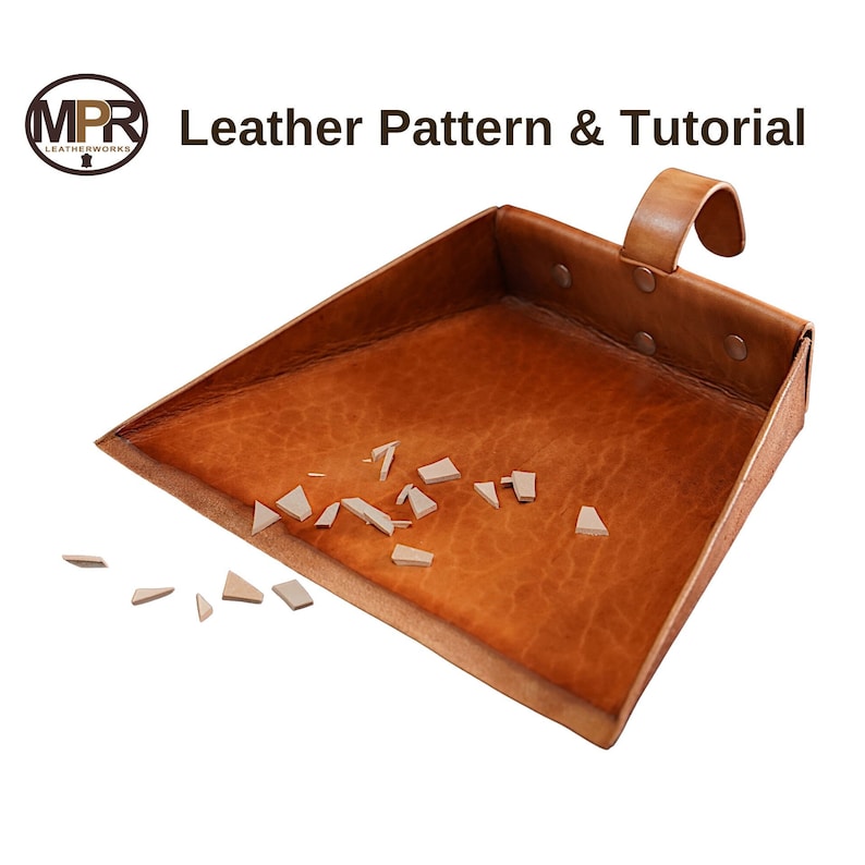 Leather Dust Pan PDF Pattern and Video Tutorial: Very Easy Leather ...