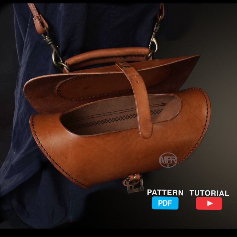Catherine Bag: PDF Pattern for Leather Shoulder Bag DIY - Etsy