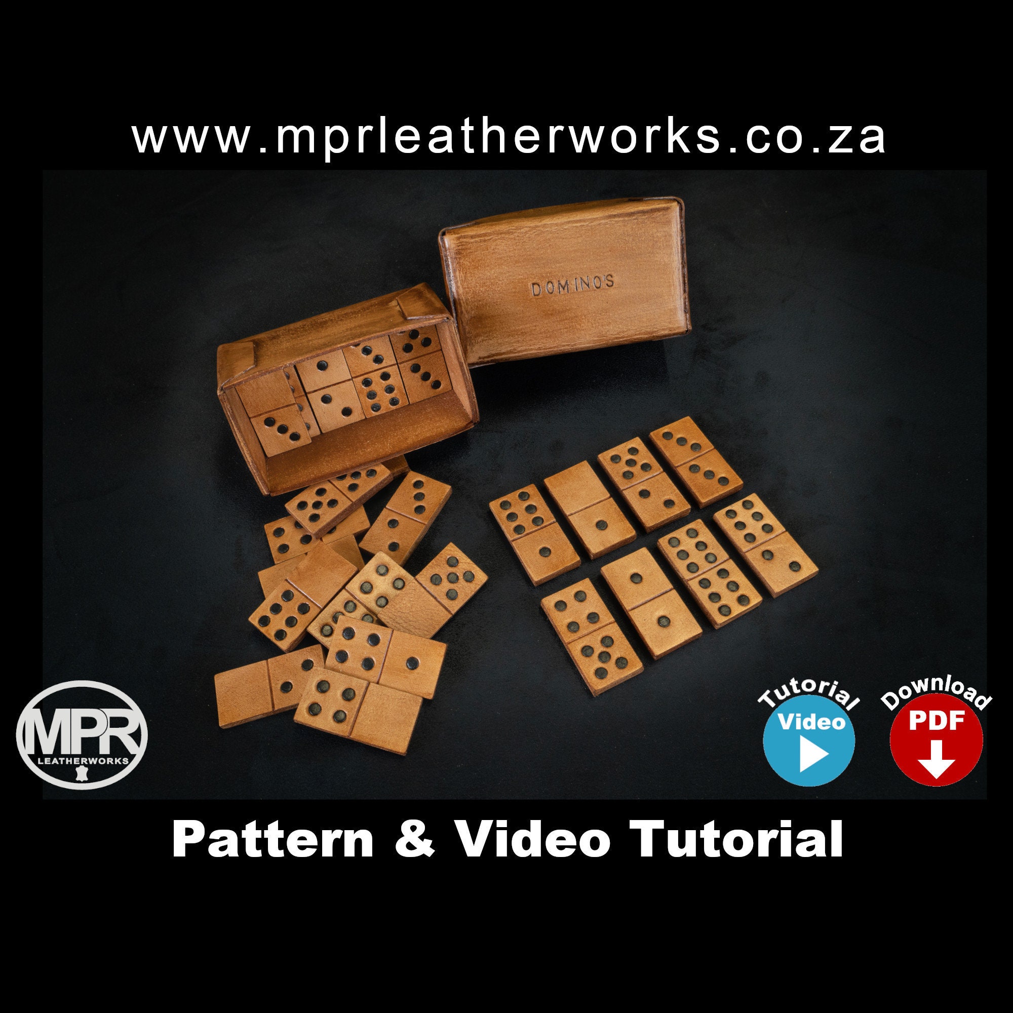 Domino Set: Leather Domino Set Customized Domino Set Easy | Etsy