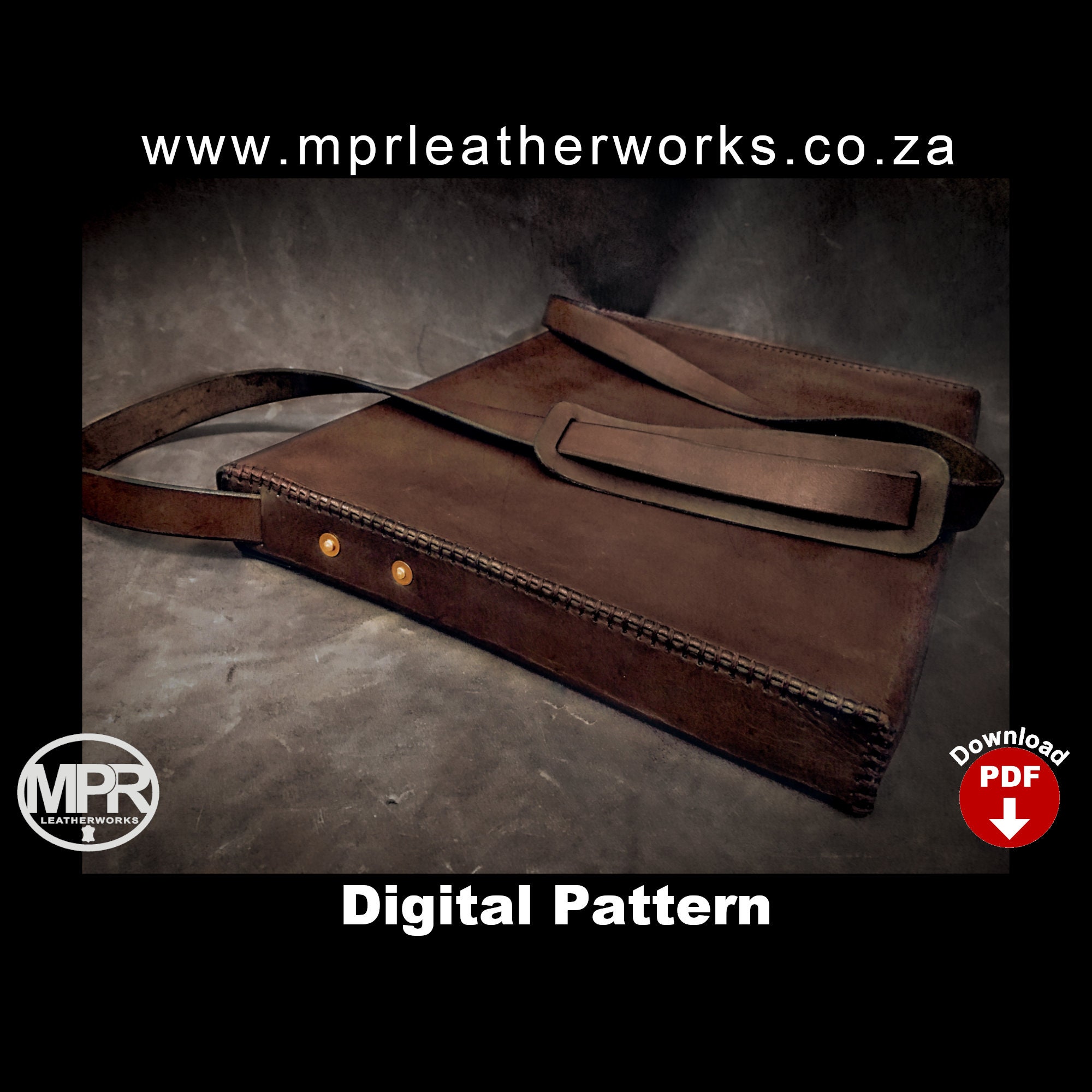 Laptop Bag Pattern: Minimalistic Leather Laptop Bag PDF - Etsy