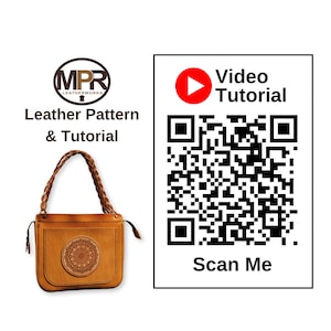 Mandala Tote Bag: PDF Pattern Video Tutorial for Leather Tote Bag ...