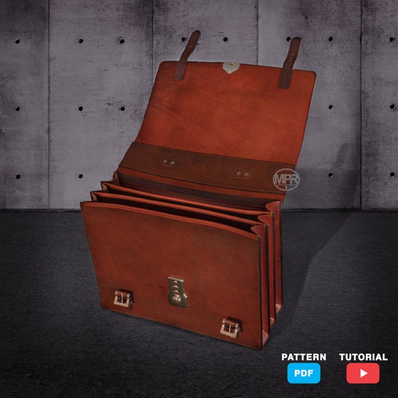 Leather Briefcase: Multi-purpose Briefcase Laptop Bag Digital - Etsy