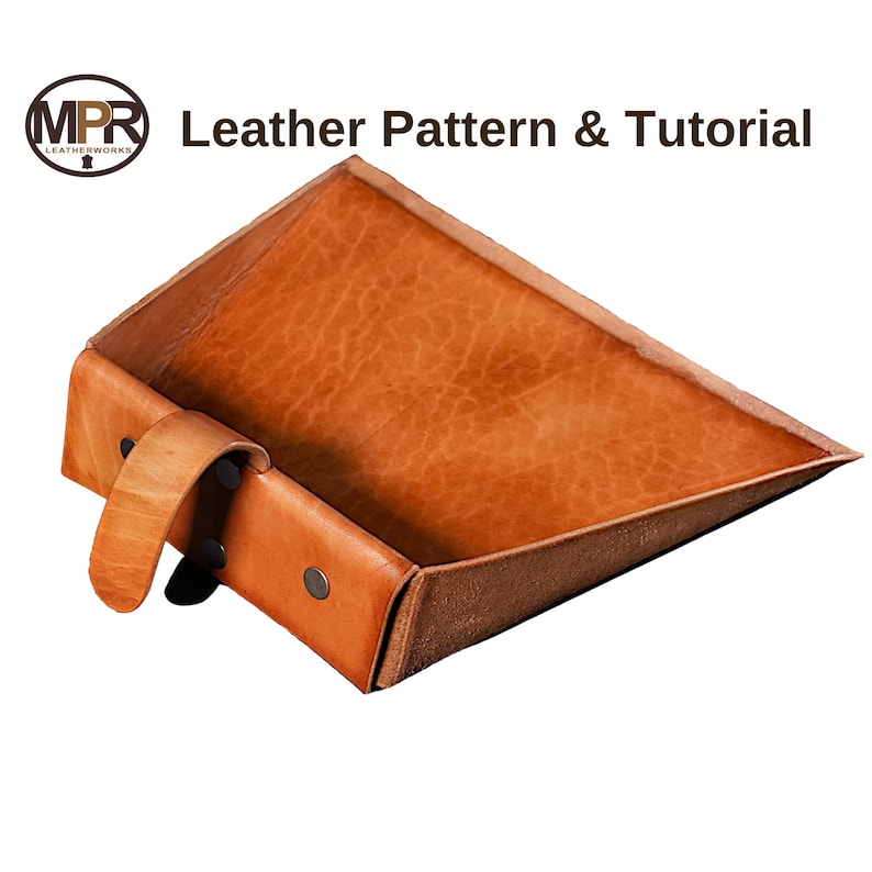Leather Dust Pan PDF Pattern and Video Tutorial: Very Easy Leather ...