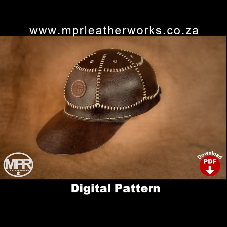 Baseball Cap: Leather Pattern Easy Diy | Etsy