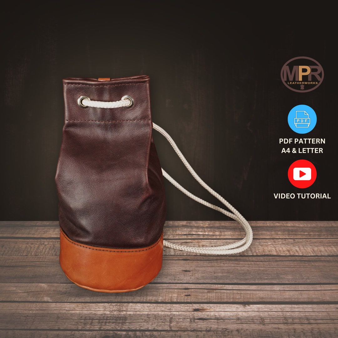 Duffel Bag Pattern : Leather Bag Instant Digital PDF Download Easy ...