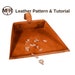 Leather Dust Pan PDF Pattern and Video Tutorial: Very Easy Leather ...
