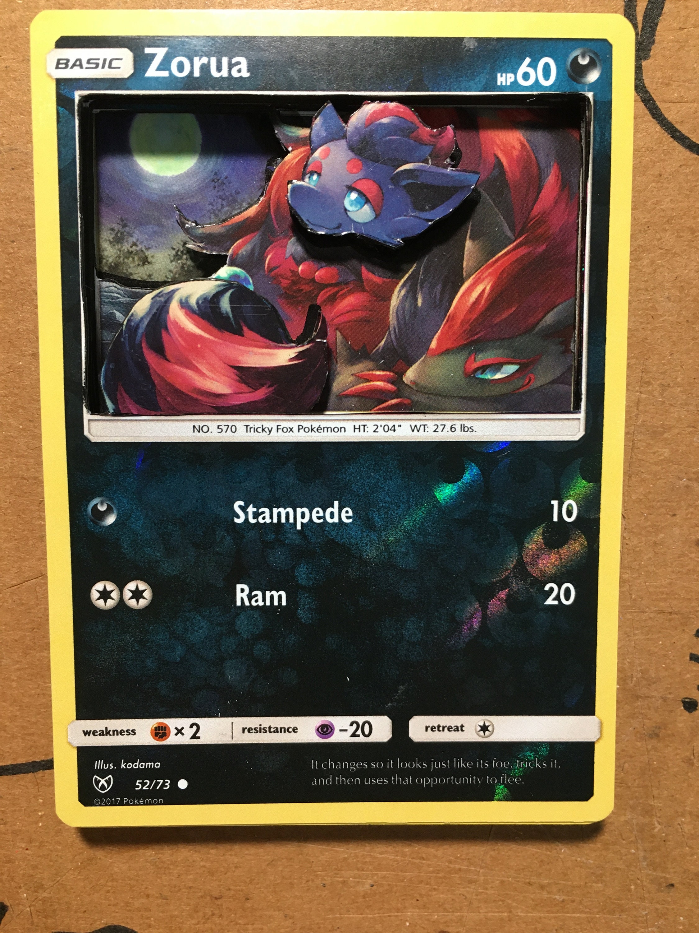 Zorua Card