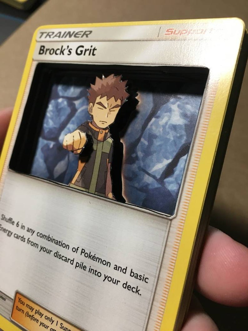 Custom Altered PKMN TCG Trading Cards 3D Pokemon Card - Etsy