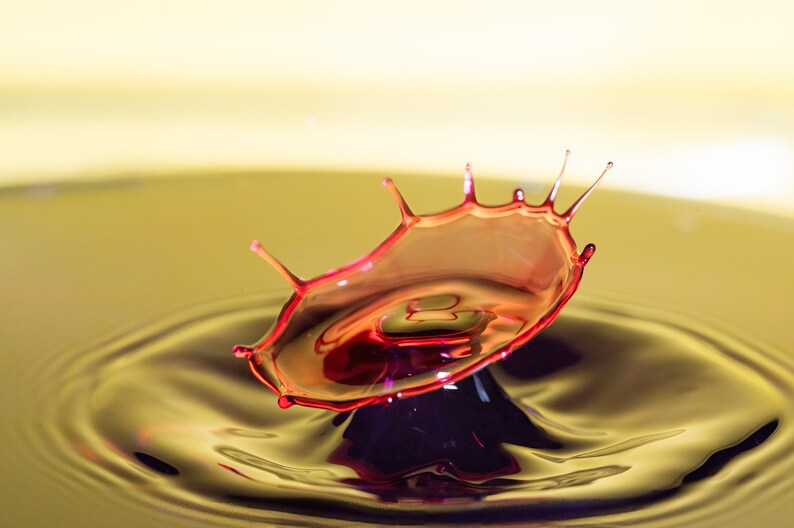 Abstract Water Drop Collision Gift Art - Etsy