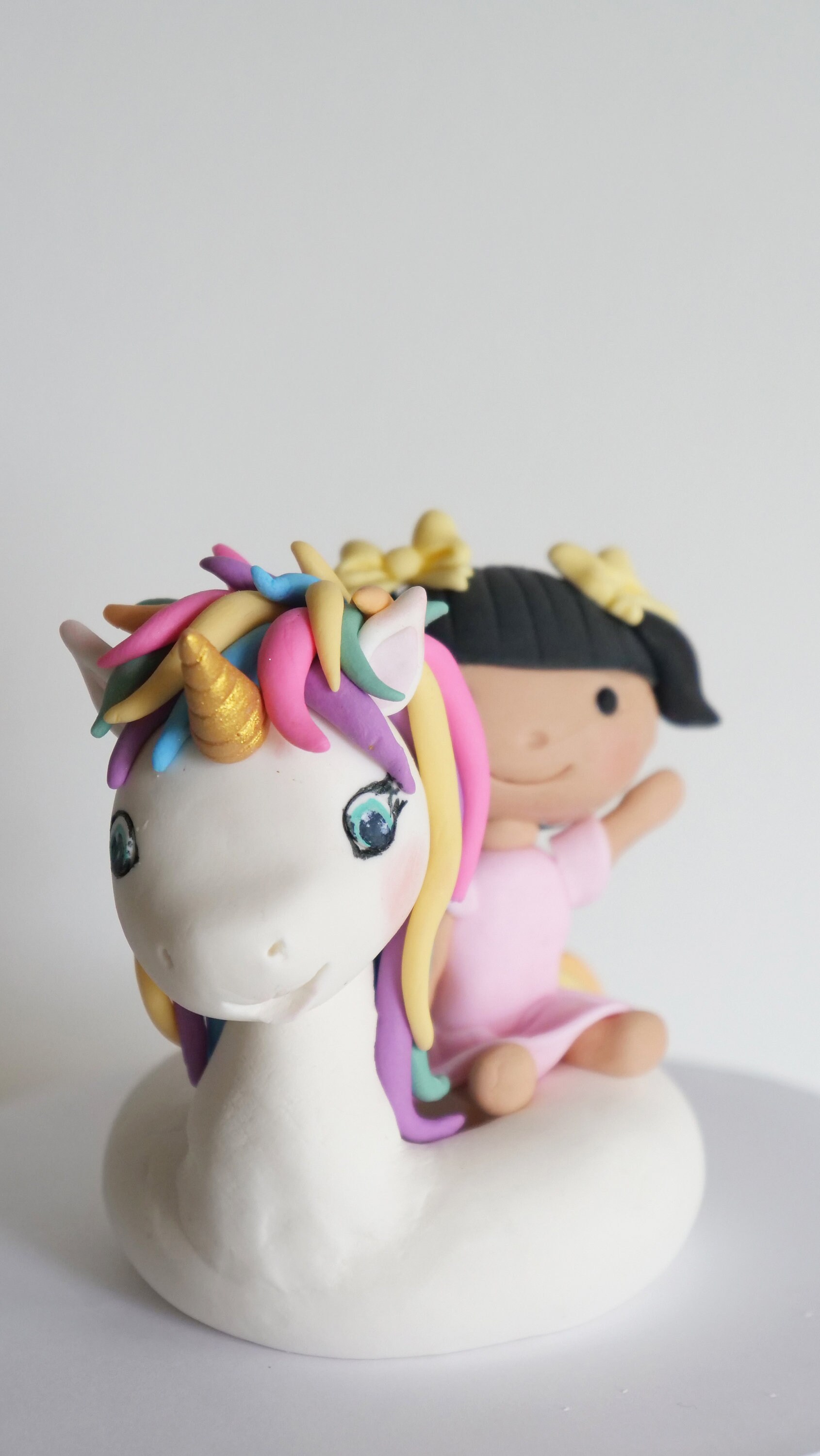 Fondant Unicorn 4 Pool Float With Girl Cake Topper Pool - Etsy