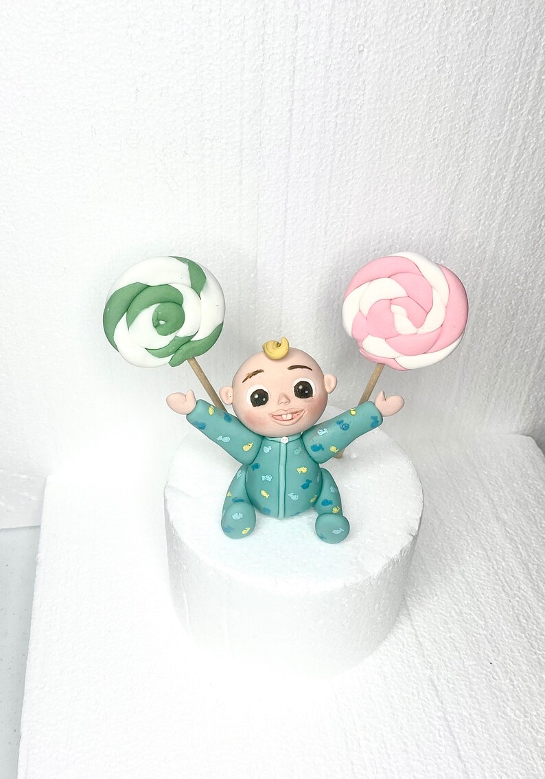 JJ Baby Boy Fondant Cake Topper Figurine Birthday Party - Etsy