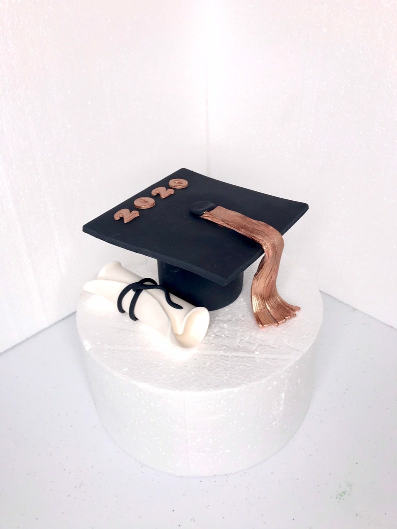 Graduation Cake Fondant Toppers Cap Diploma Custom Edible | Etsy