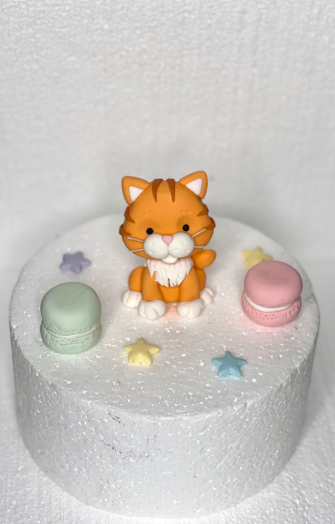Cat Fondant Cake Topper With Sweets, Cake for Cat, Cat Birthday Party ...