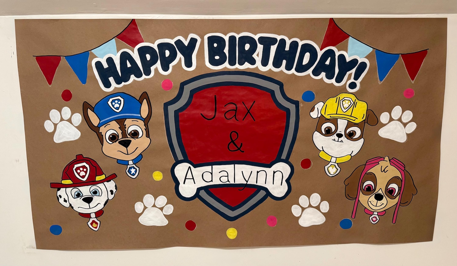 Hand Painted Banners, Patrol Dogs, Birthday Banner, Puppy Rescue ...
