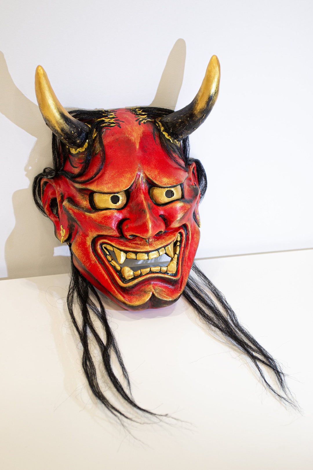 Japanese Hannya Mask - Etsy