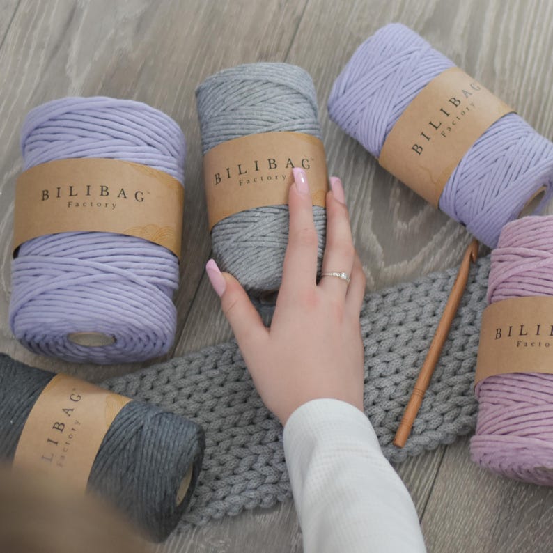 Navy Blue 3mm Twisted Macrame Cord, Cotton, 100m, Bilibag Factory - Etsy UK