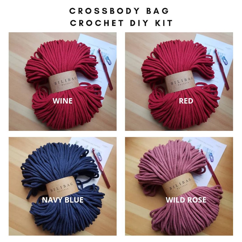 Crochet Bag Pattern KIT Crossbody Bag DIY KIT Bilibag | Etsy UK