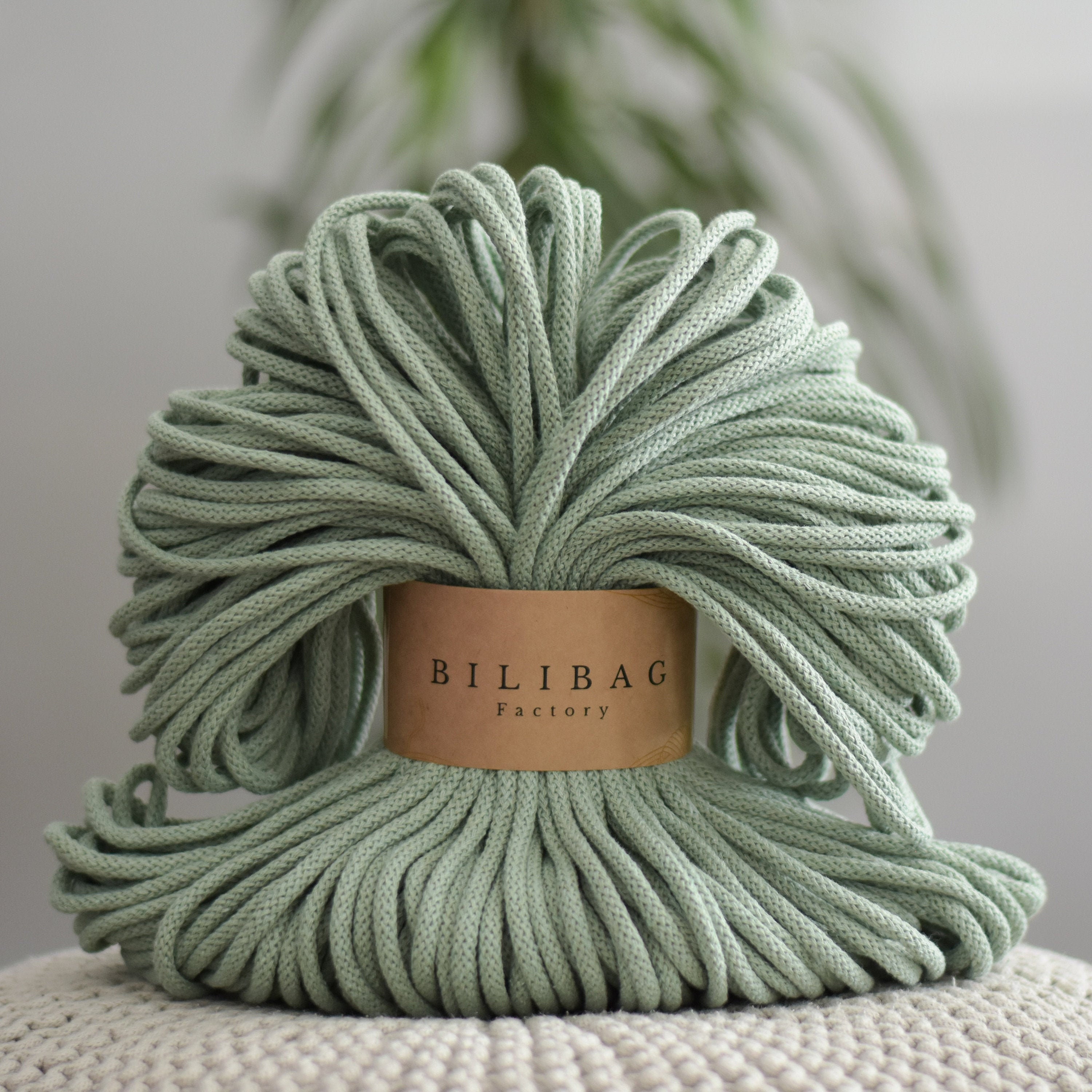 Bilibag Factory Cotton Cord 5mm MADE IN UK Olive 100m - Etsy UK