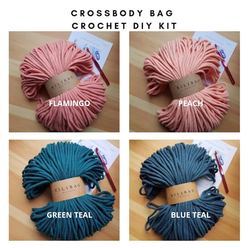 Crochet Bag Pattern KIT Crossbody Bag DIY KIT Bilibag | Etsy UK