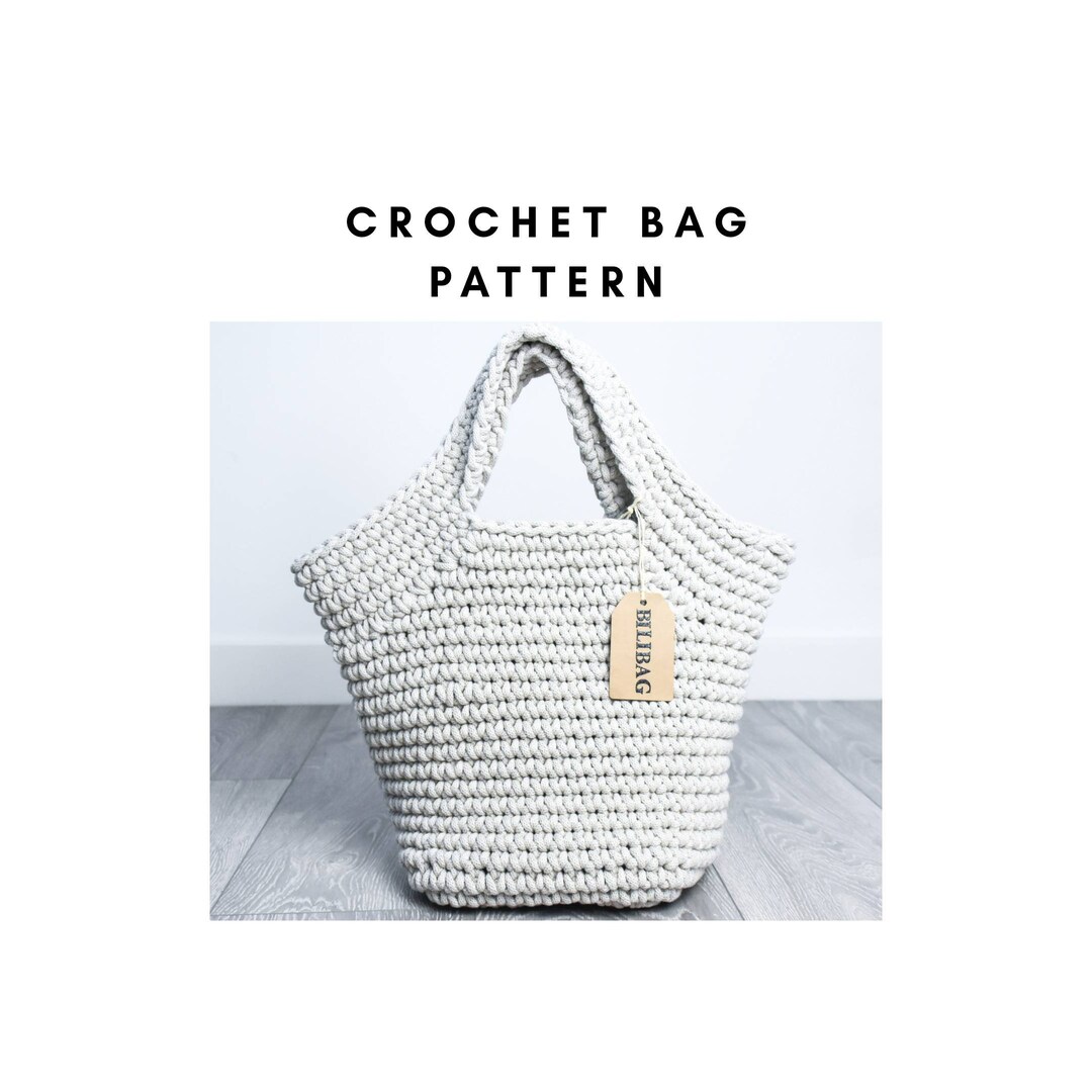 Crochet Bag PATTERN, Bilibag, Pyramid Bag, Pattern & Tutorial, Crochet ...