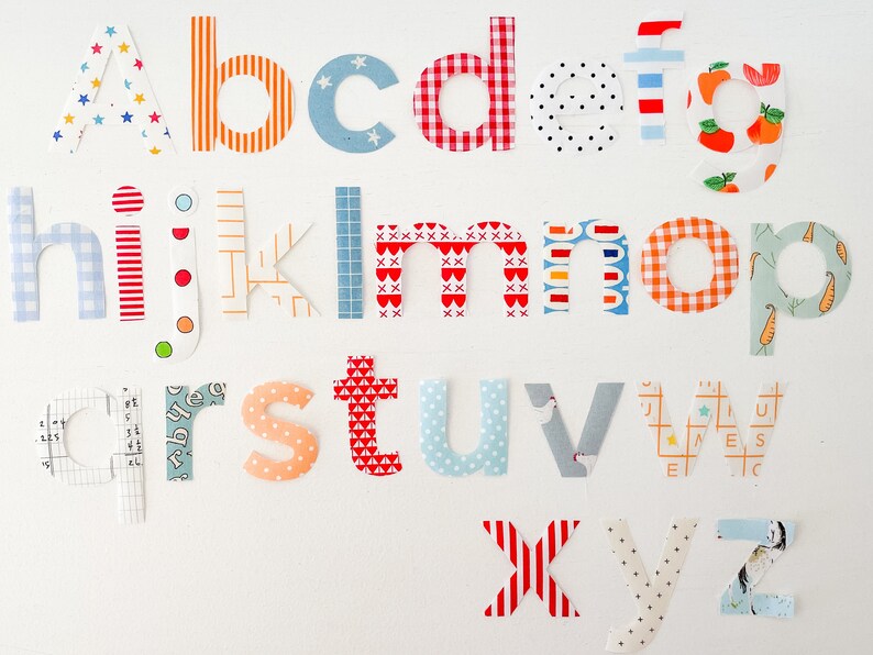 ABC Alphabet Appliqué Template PDF Machine Appliqué Sewing - Etsy