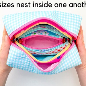 Basic Boxy Pouch - PDF Sewing Pattern for a Boxy Zipper Pouch That is ...