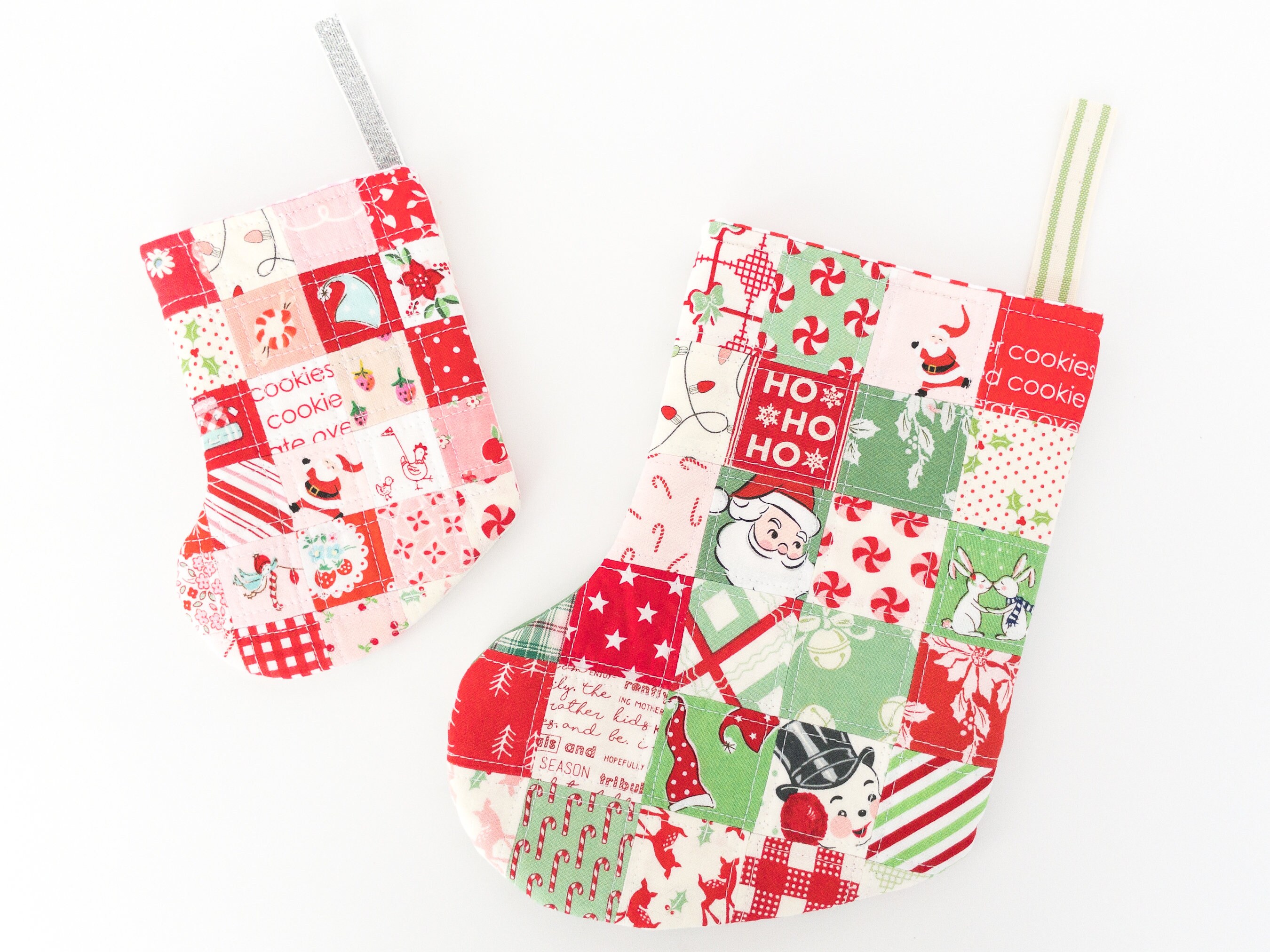 Chubby Christmas Stocking-pdf Patchwork Stocking Pattern - Etsy