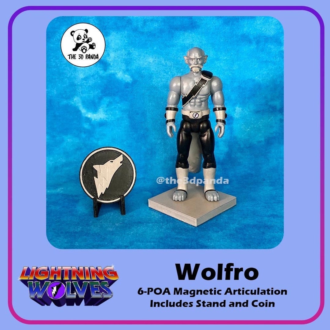Lightning Wolves - Wolfro - 3.75" Action Figure - Etsy
