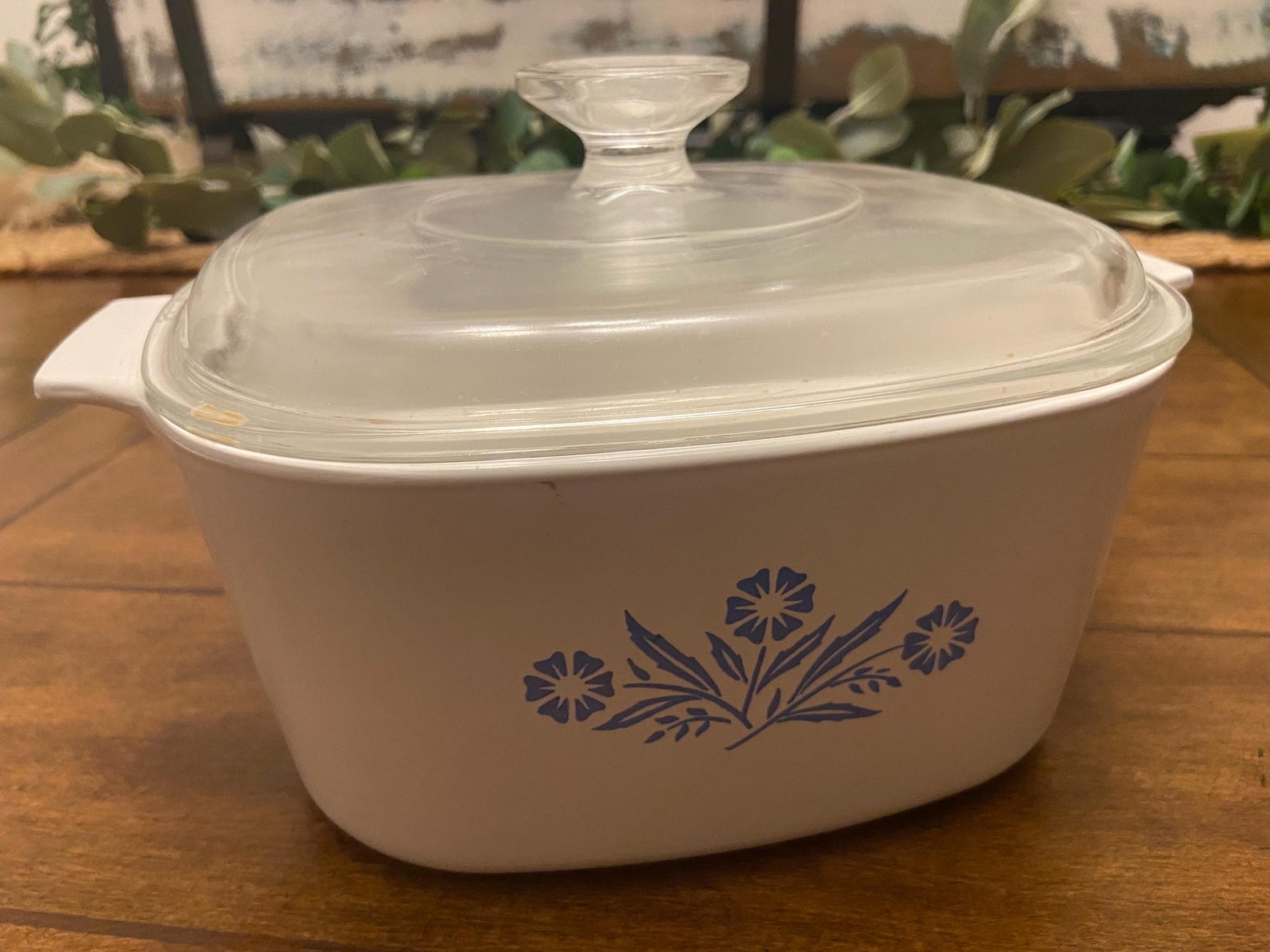 Corning Ware Cornflower Baking Dish With Lid - Etsy