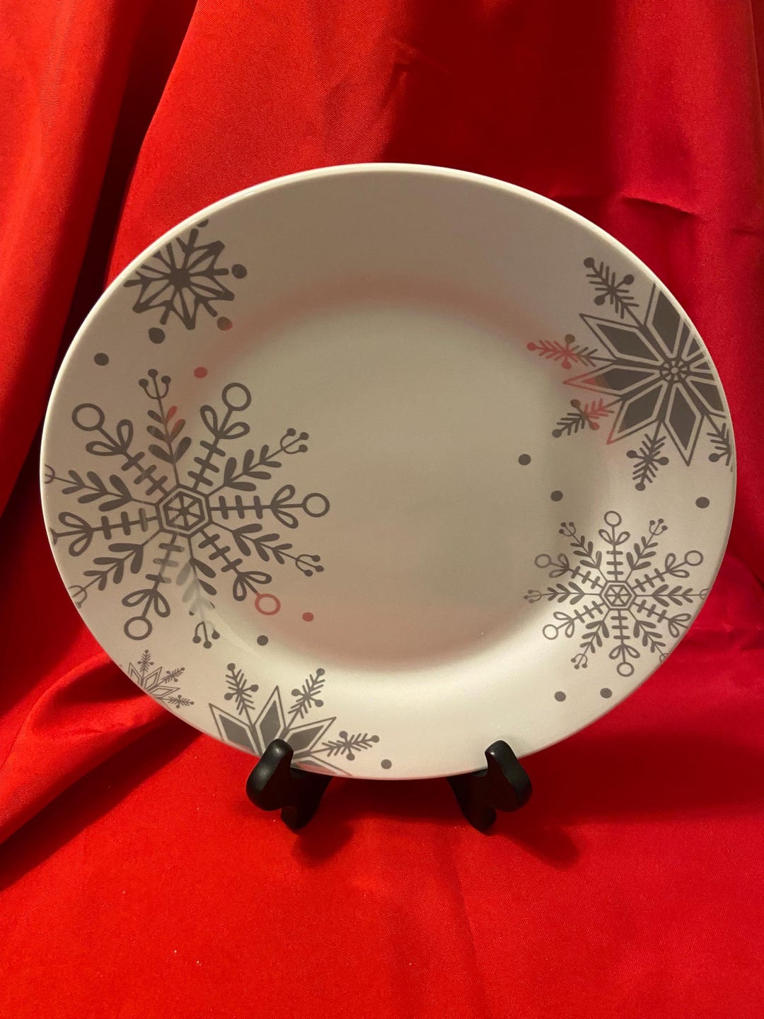 Royal Norfolk Snowflakes and Stars Dinner Plates - Etsy