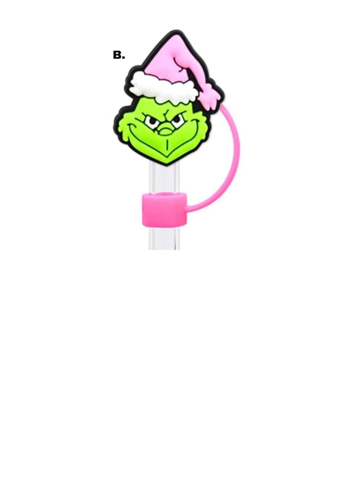 Grinch Straw Toppers - Etsy