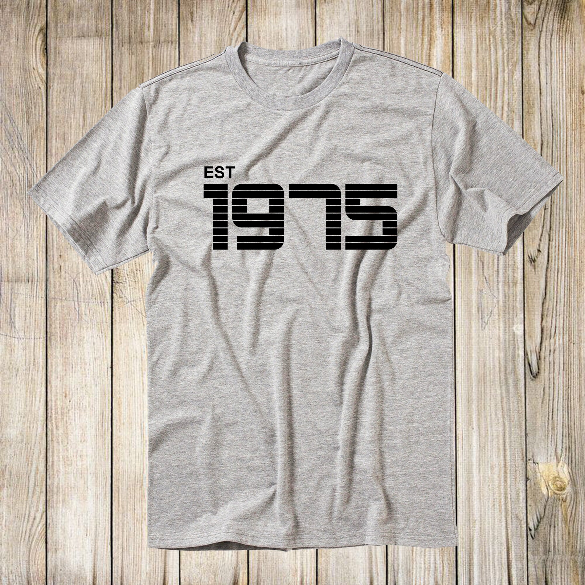 1975 Camiseta Camiseta Retro de 1970 Cumpleaños Fecha de - Etsy España