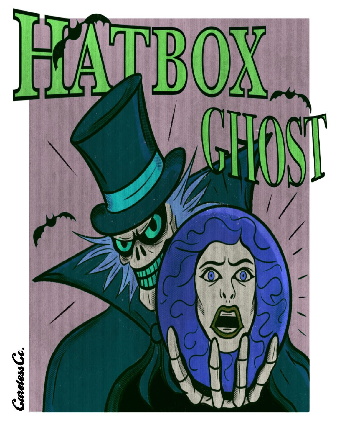 Hatbox Ghost 85x11 Print Etsy